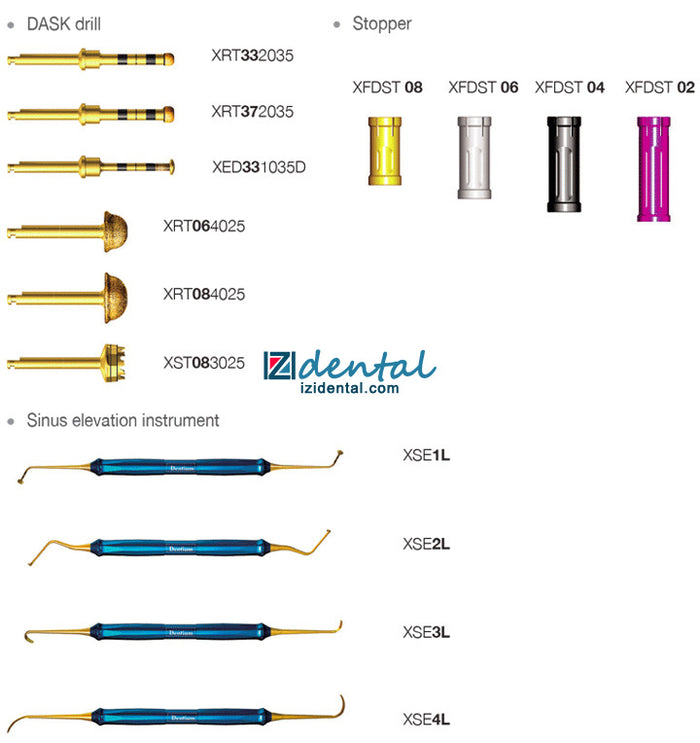 Dentium DASK (Advanced Sinus Kit) Sinus Lift Kit Sinus Elevation Instr